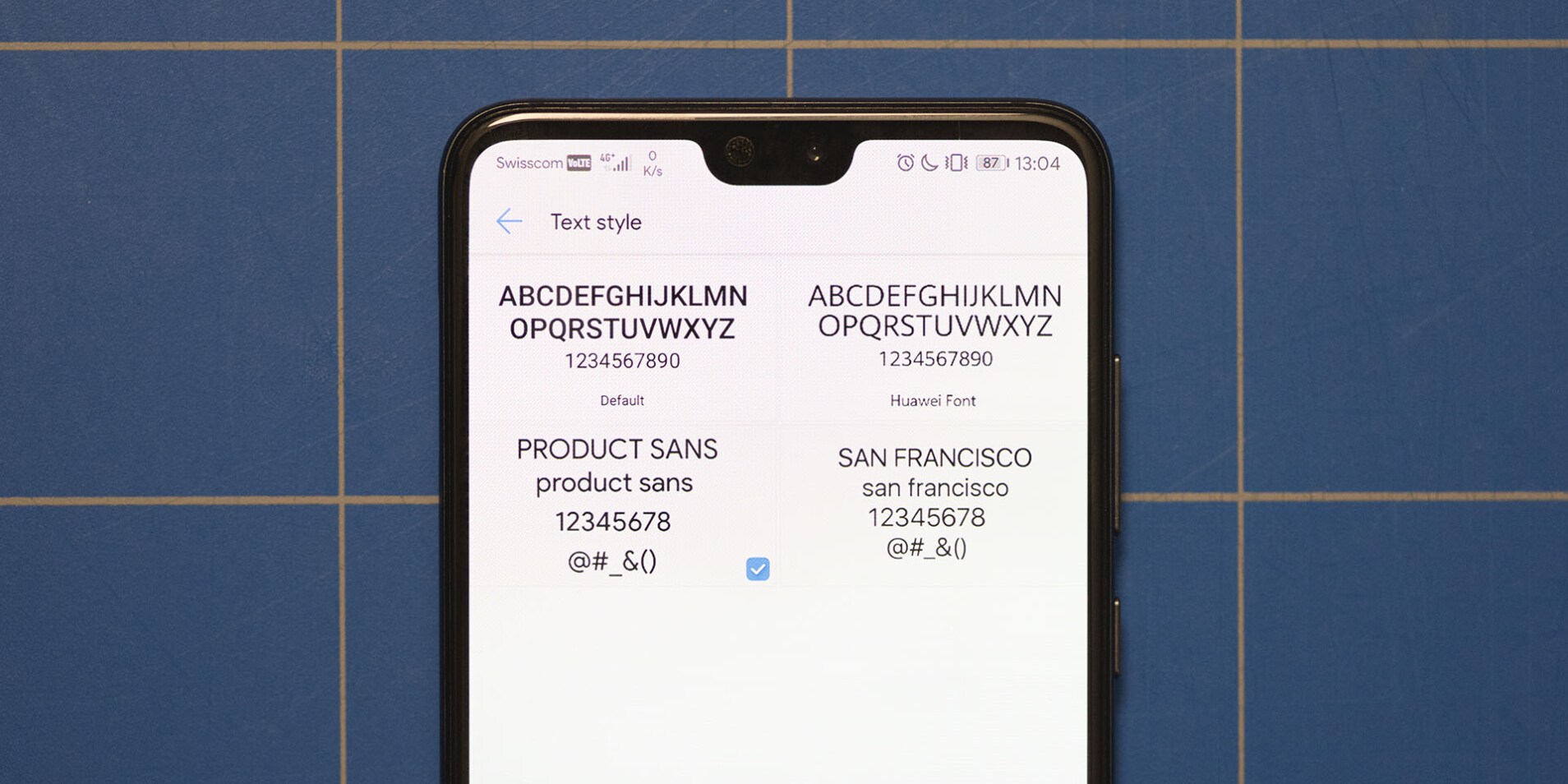 Product Sans on Huawei: new fonts for Emui 8 - Galaxus