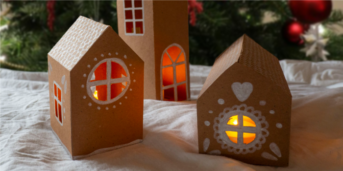 Weihnachtliche Laternen selber machen mit Karton - Galaxus