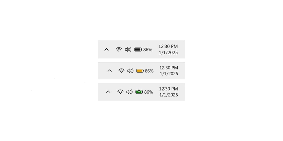 Microsoft introduces coloured battery icons in Windows 11 - Galaxus