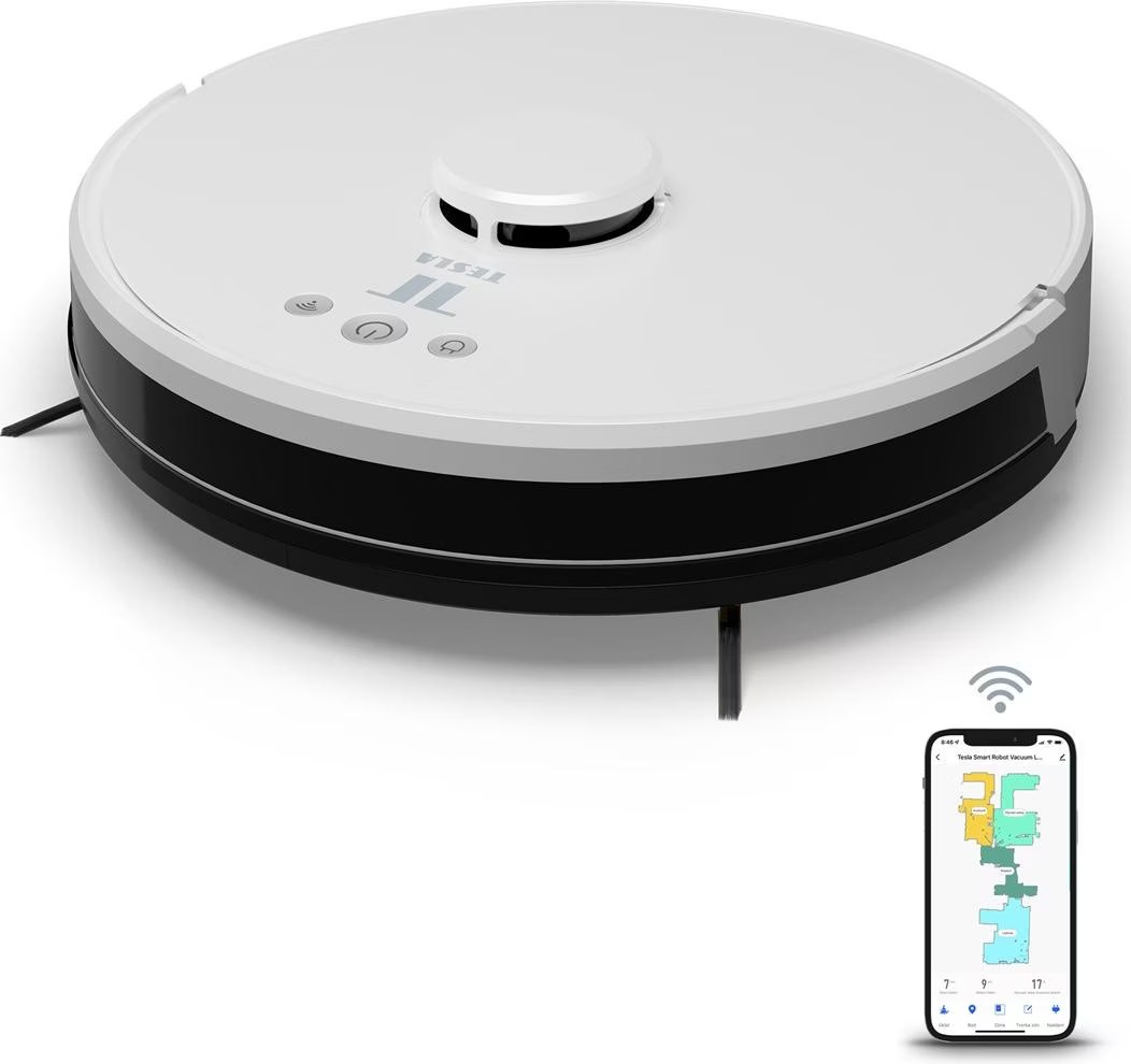 Tesla robot vacuum cleaner robot vacuum laser (Saugwischroboter) - Galaxus