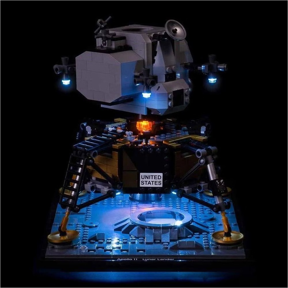 Light my bricks LED Licht Set 2.0 für LEGO NASA Apollo 11 Mondfähre ...