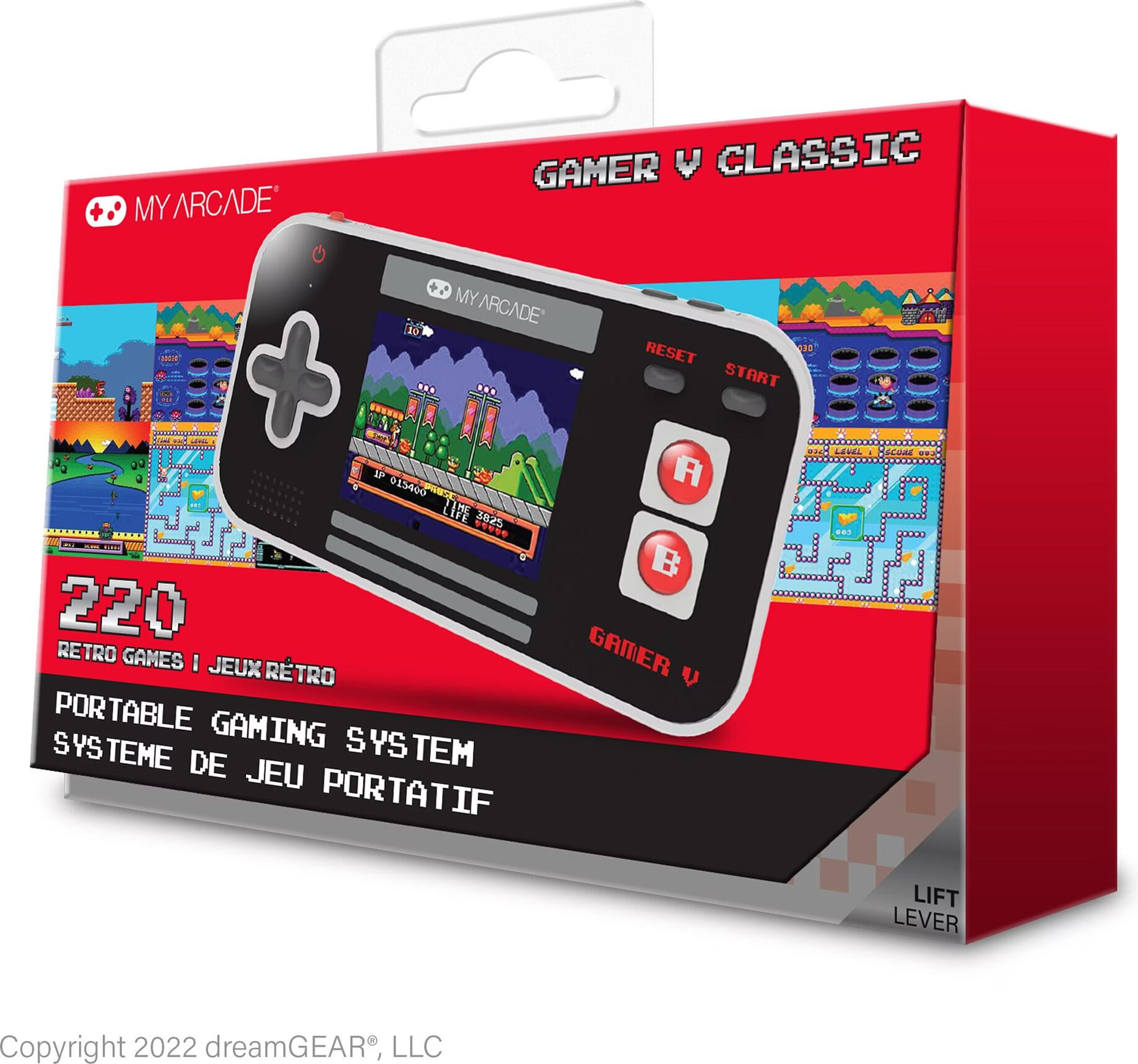 MyArcade MY ARCADE, GAMER V CLASSIC (220 GAMES IN 1), BLACK/GRAY/RED ...