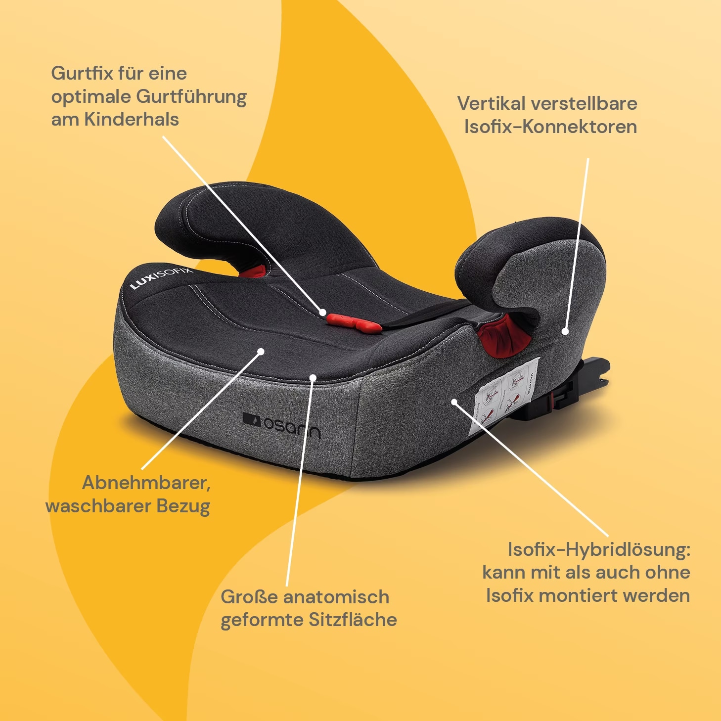 Osann Lux Isofix (Sitzerhöhung, ECE R44 Norm) - kaufen bei Galaxus