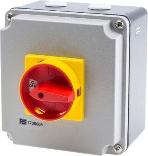 Rs Pro Diecast Boxed Isolator 63A 4 Pole IP65 - buy at Galaxus