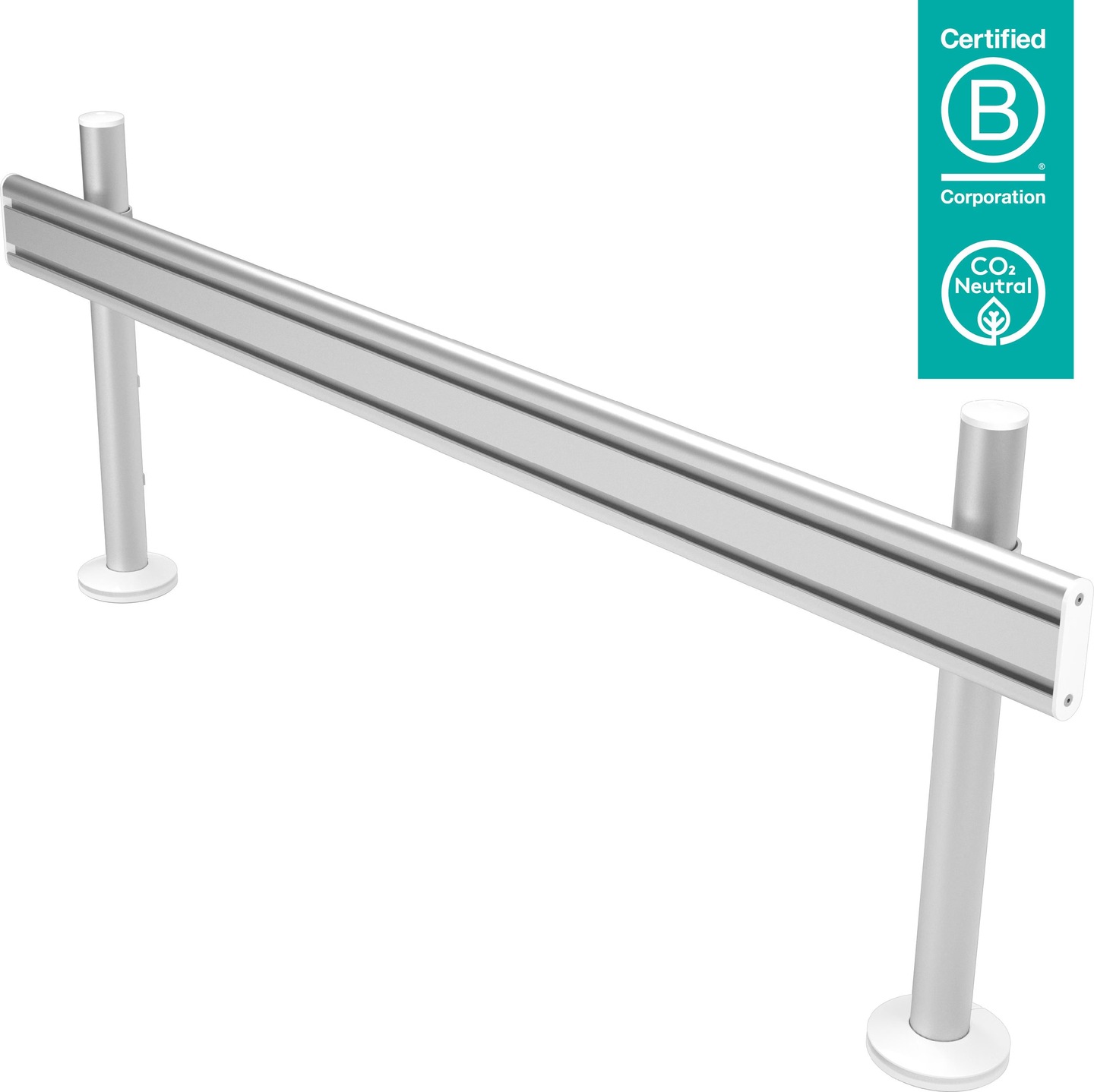 Dataflex VIEWLITE desk rail system, HxWxD 450 x 1200 x 52 mm, max. load ...