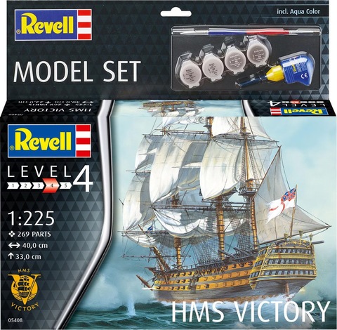 Revell 65408 RV Model Set HMS Victory Schiffsmodell Bausatz 1:225 - Galaxus