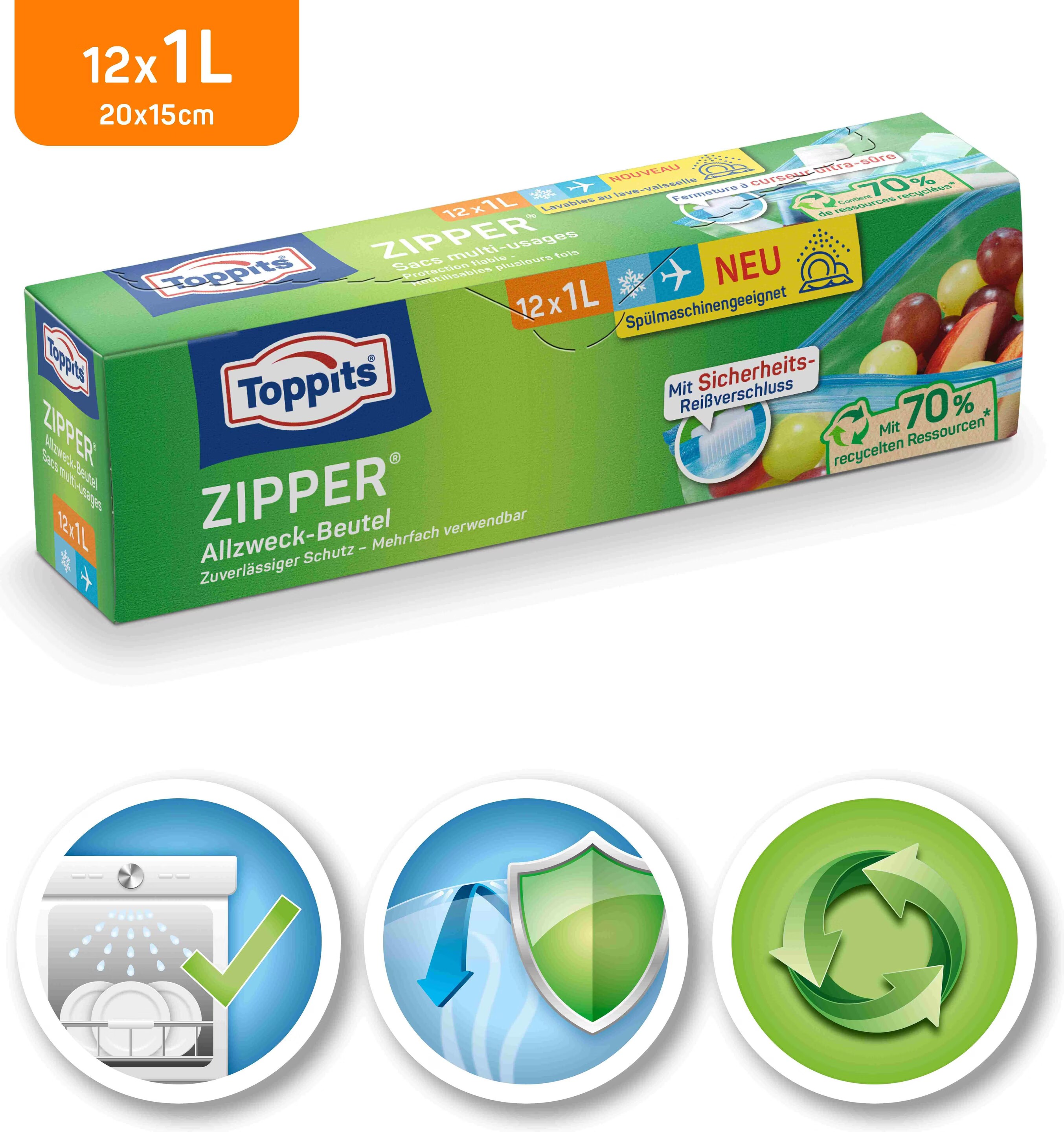 Toppits Zipper 12 x 1L (12 x) - kaufen bei Galaxus