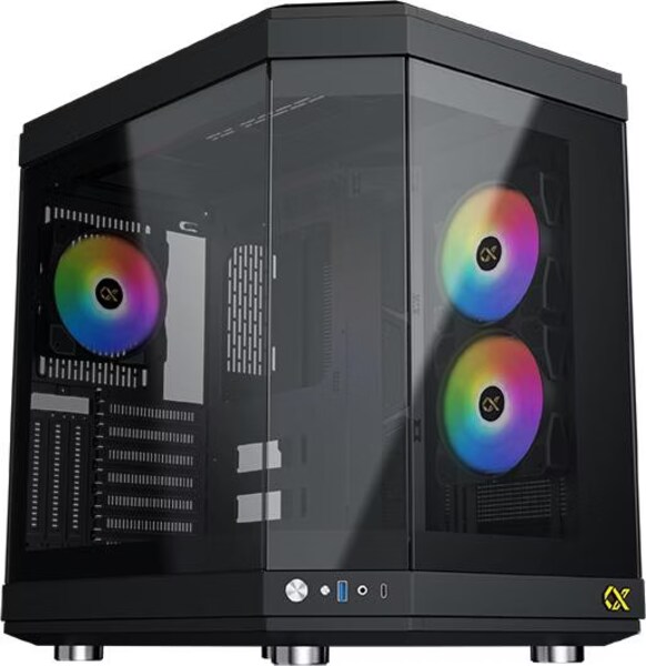 Xigmatek Boitier Moyen Tour E-ATX Cubi RGB avec panneaux vitrés (Noir ...