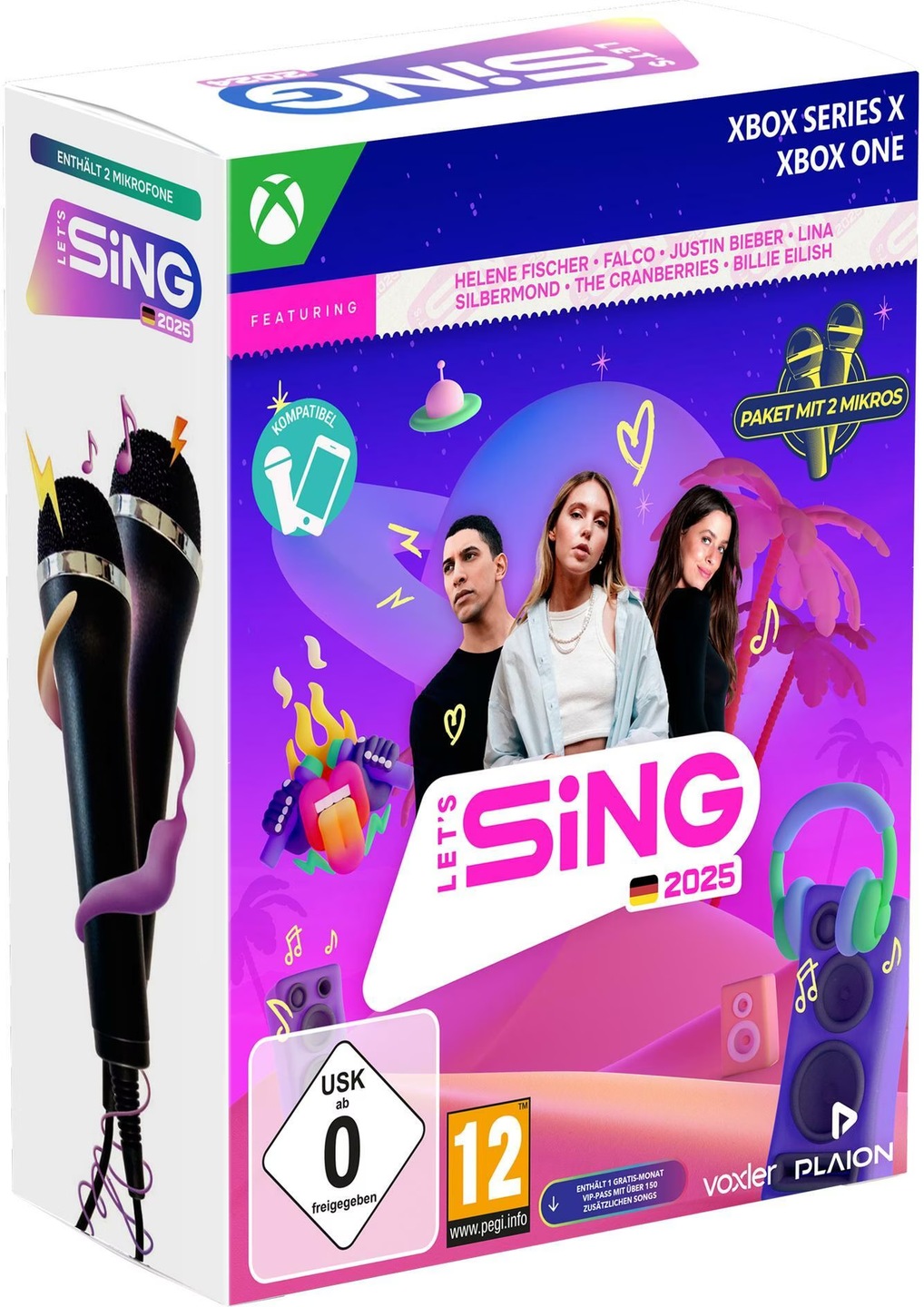 Plaion Let's Sing 2025 German Version (+ 2 Mics) (Xbox One S, Xbox Series X, DE) - Galaxus
