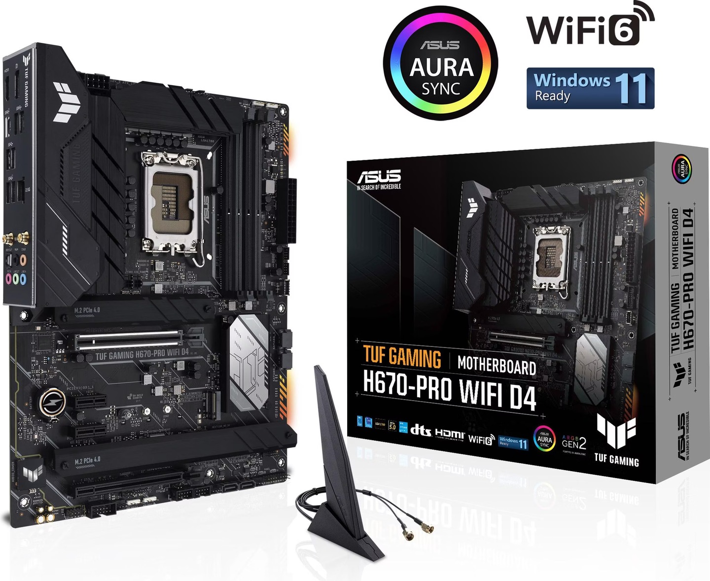 ASUS TUF H670-PRO GAMING D4 (LGA 1700, Intel H670, ATX) - Galaxus