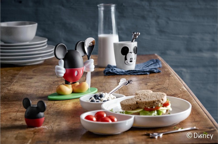 WMF Kinder Eierbecher mit Löffel Disney Mickey Mouse Kunststoff ...