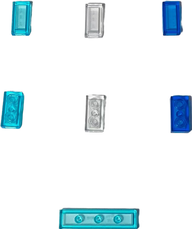 LEGO MOC Meer/Gewässer - Transparent Fliesen & Platten gemischt - NEU ...