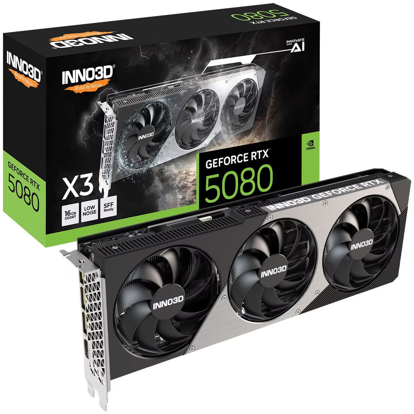 Inno3D INNO3D GeForce RTX 5080 X3, 16384 MB GDDR7 - buy at Galaxus