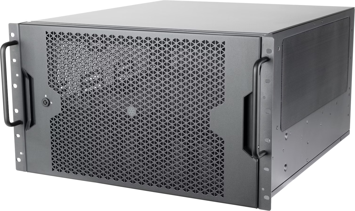 Silverstone SST-RM600 - 6U rackmount server chassis with dual PSU ...