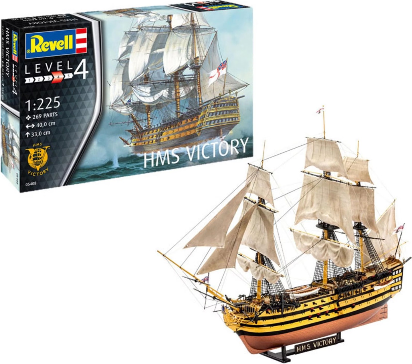 Revell 65408 RV Model Set HMS Victory Schiffsmodell Bausatz 1:225 - Galaxus