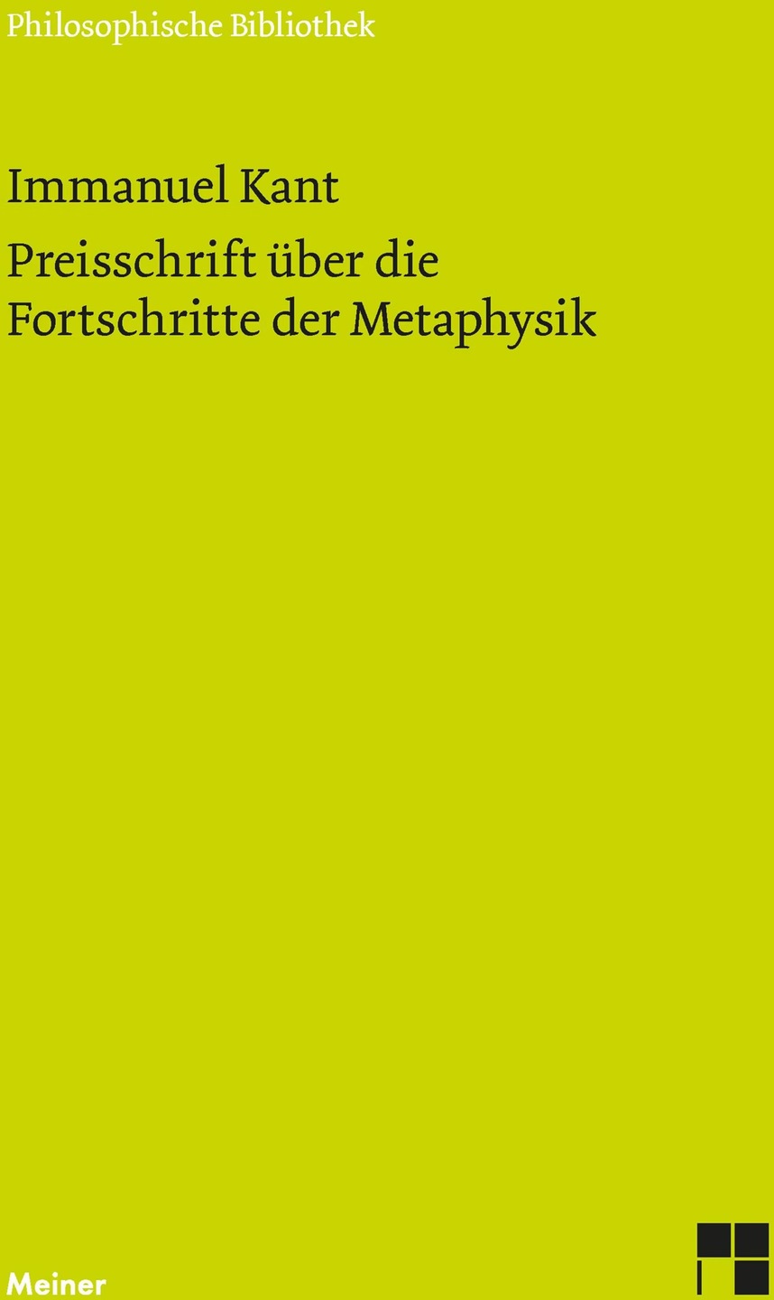Kant:Preisschrift über die Fortschritte (Deutsch, Immanuel Kant, Robert ...