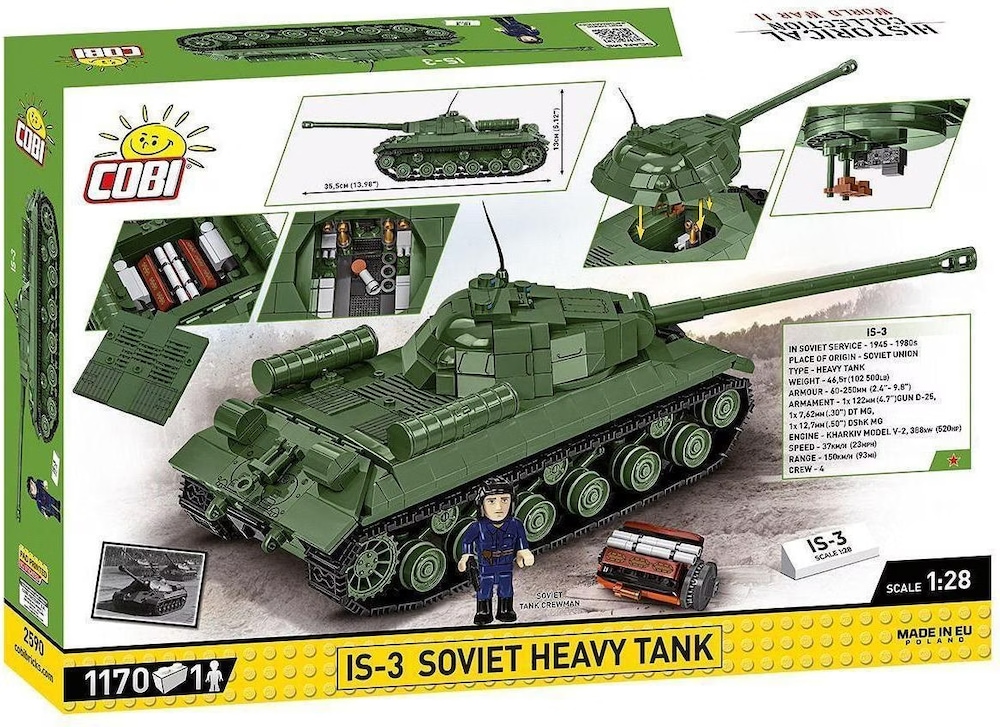 Cobi Historical Collection WWII is-3 Soviet Heavy Tank - Galaxus