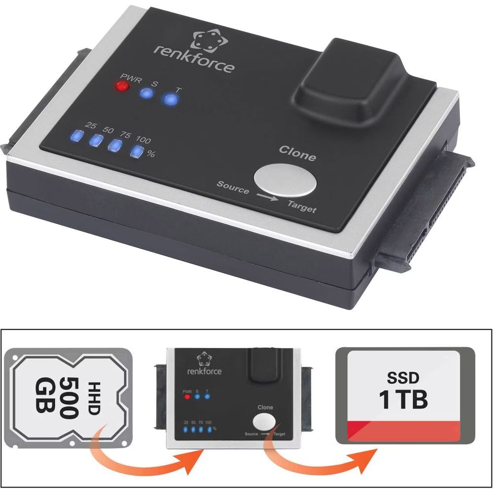 Renkforce USB 3 SATA Clone Adapter - kaufen bei Galaxus